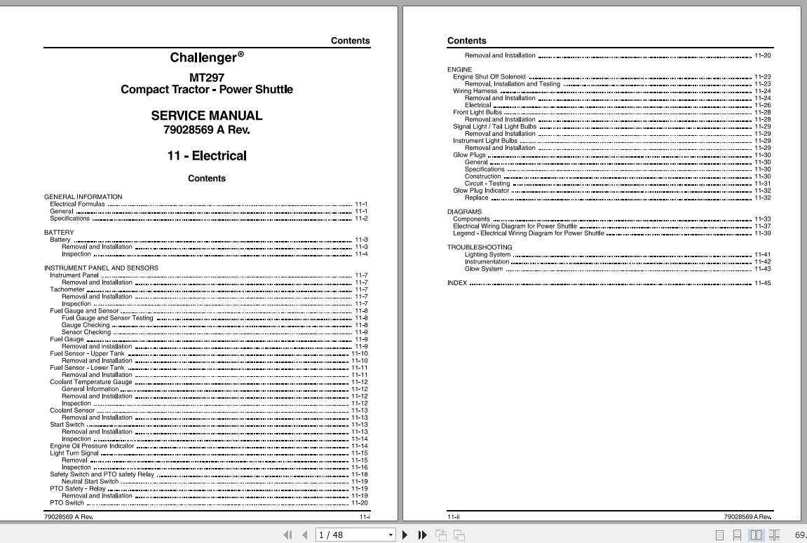 Challenger SA Tractor MT297 Power Shuttle Service Manual_79028569A