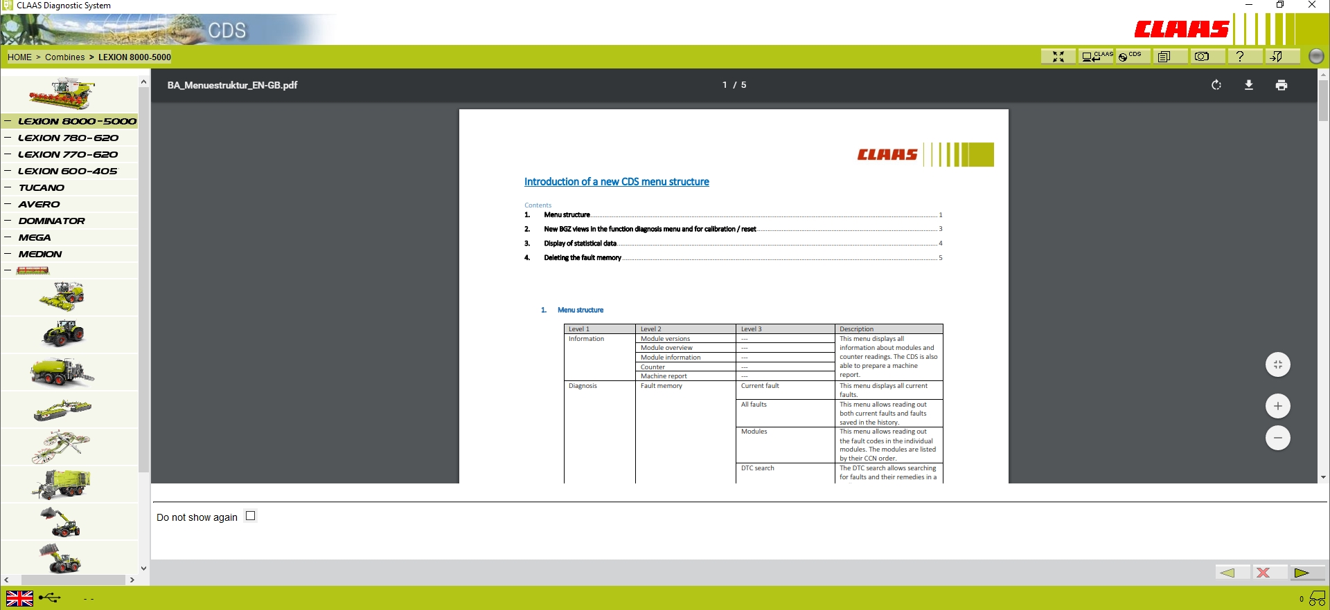 CLAAS CDS 7.5 04.2020 Diagnostic Tool Program DVD How To Install