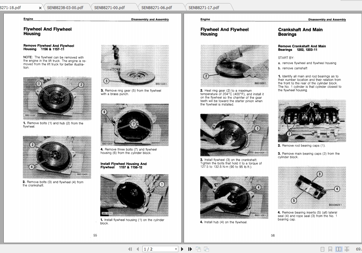 CAT CATERPILLAR 2.5 Liter XD3P DIESEL Engine DISASSEMBLY Shop Service ...