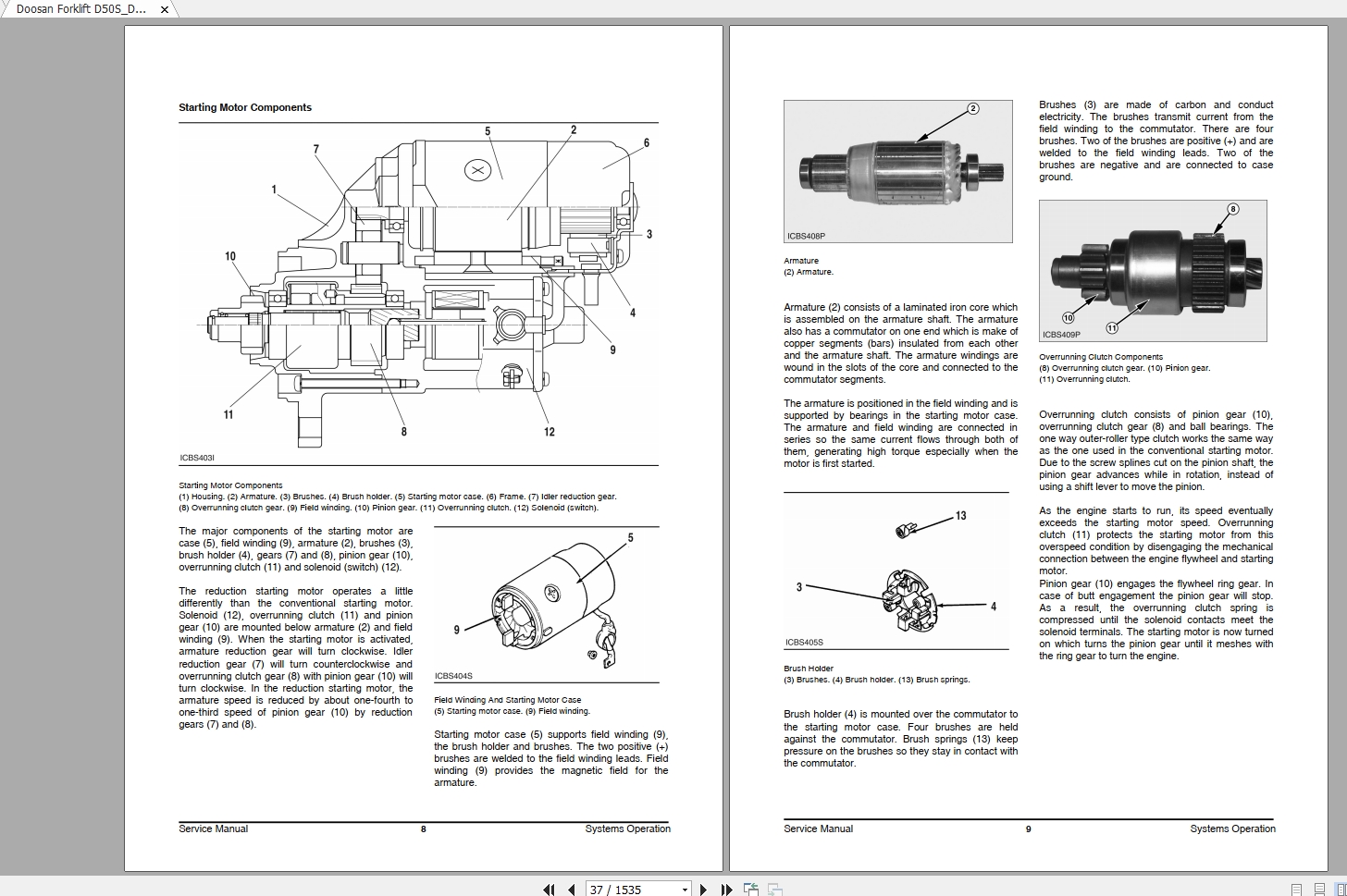 Doosan Forklift D50S_D90S-5, G50S_G70S-5 Service Manual_SB4271E