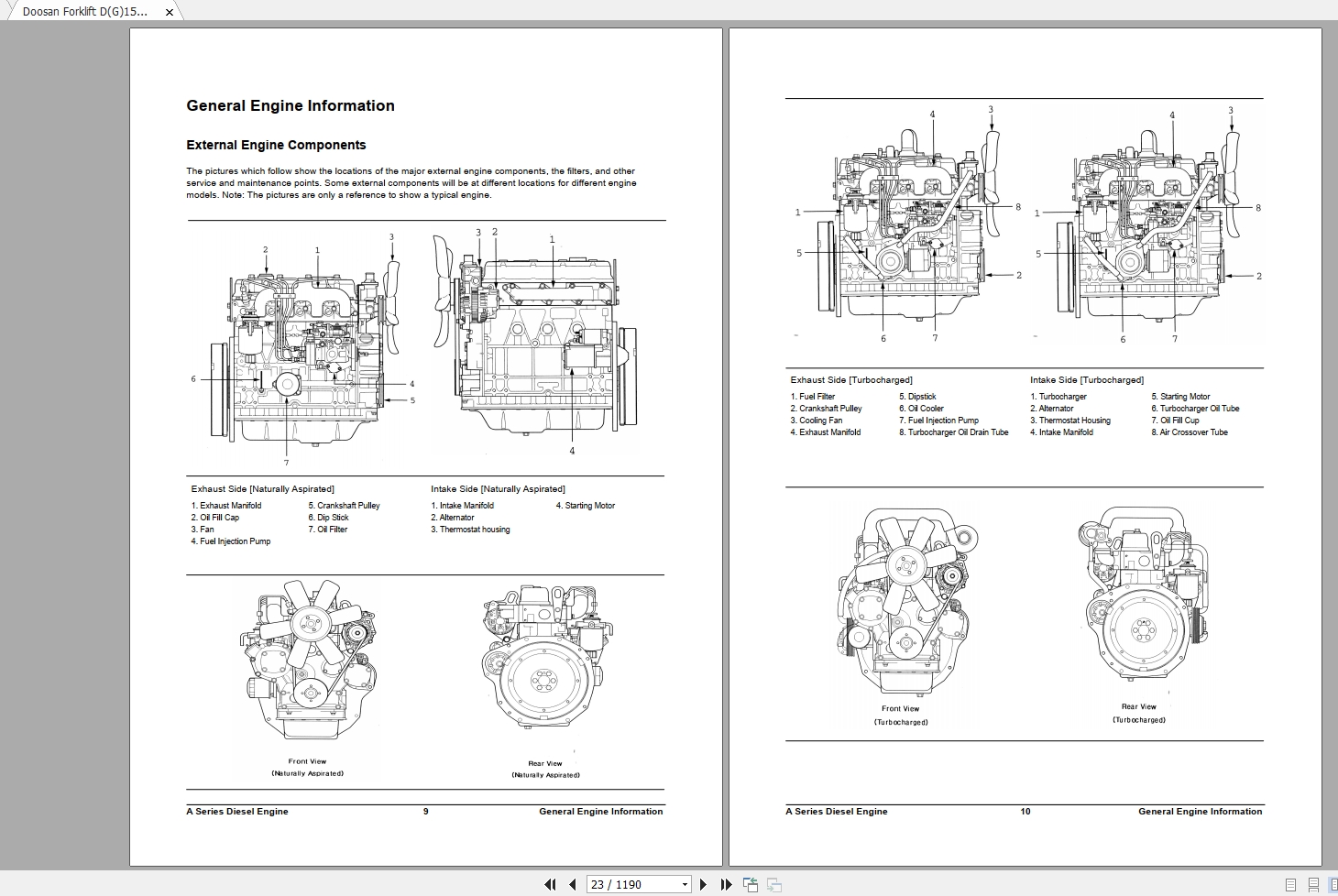 Doosan Forklift D(G,GC)20_25_30_33S(E,P)-5 Service Manual_SB4249E