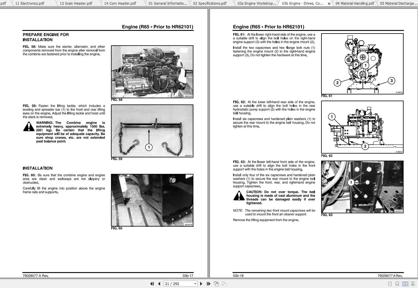Gleaner Rotary Combine R65 R75 Service Manual_79028577A