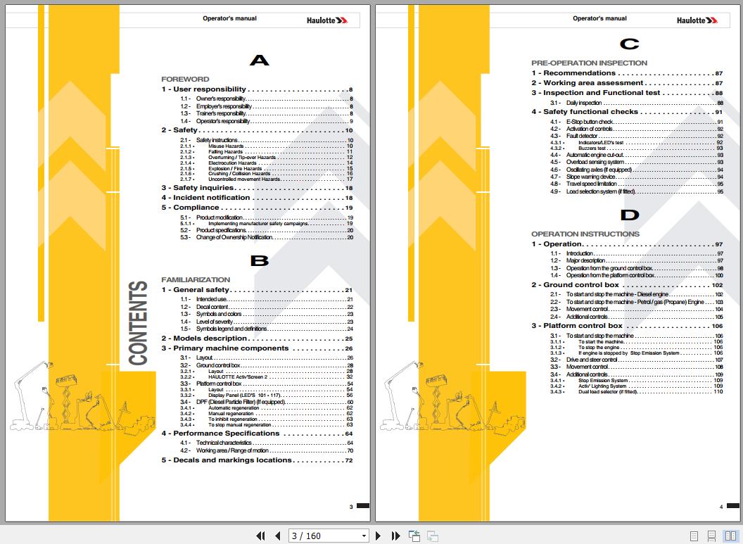 Haulotte Telescopic Boom HT23,67 RTJ Maintenance Manual_4000664900