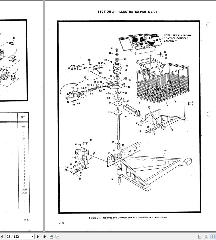 JLG Boom Lift 50H Operation, Service & Parts Manuals