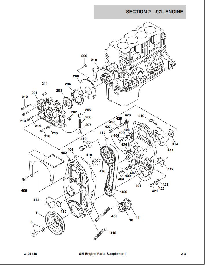 JLG Boom Lift GM Engine Parts Manual_3121245