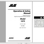 JLG Telehandler 1055 1255 (PVC 1911) Operation, Service & Parts Manuals