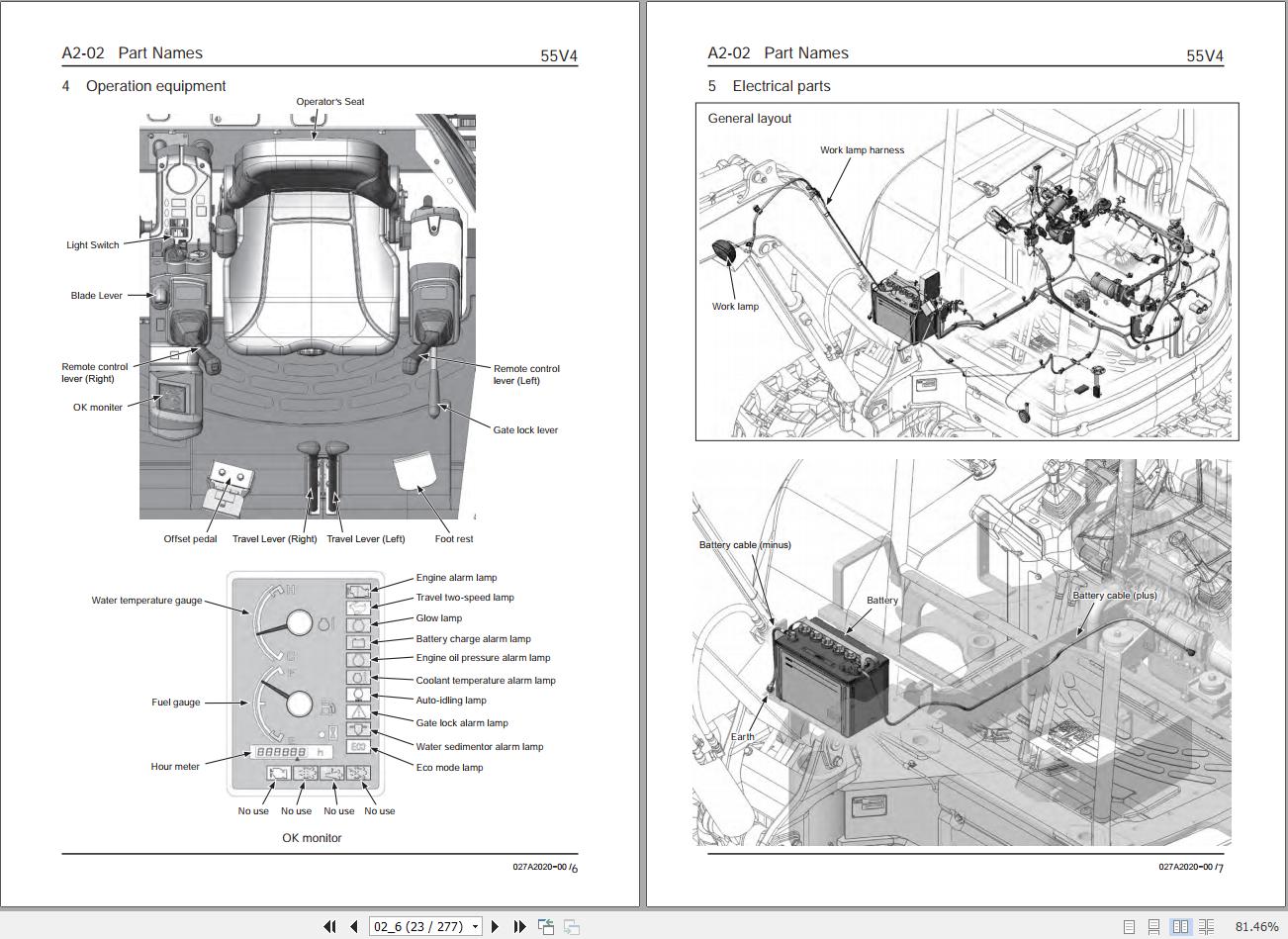 KATO IHI Mini Excavator 55V4 Service Manual