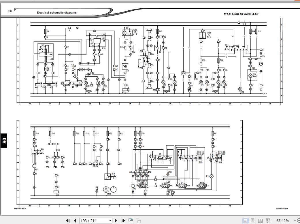 Manitou Telehandler MT-X 1030 Repair Manual
