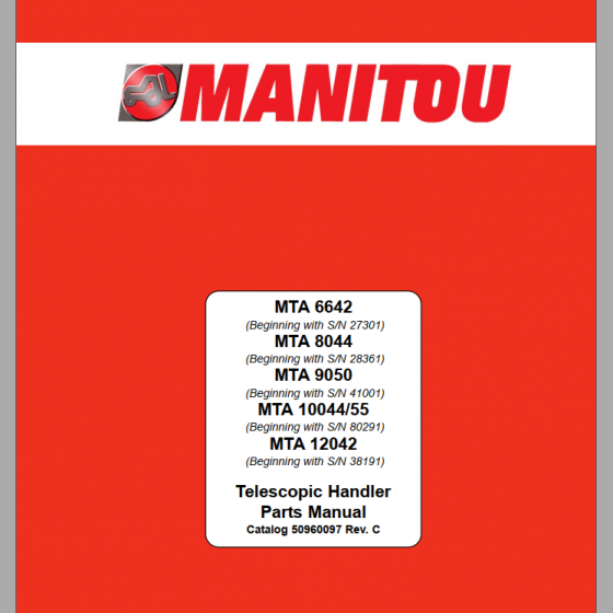 Manitou Telescopic Handler MTA8044 Operators Manual_EN