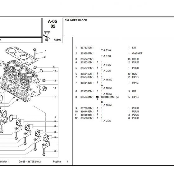 McCormick Tractor GX40 GXH40 Tier 1 & 3 Parts Catalog