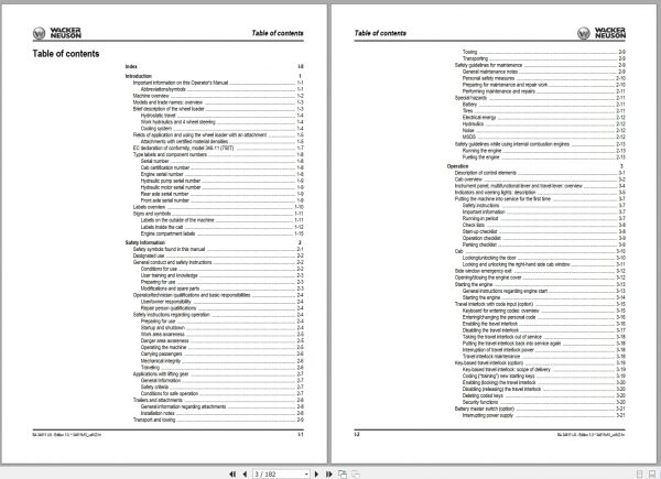 Wacker Neuson Wheel Loaders 750T Operators Manual_367158199