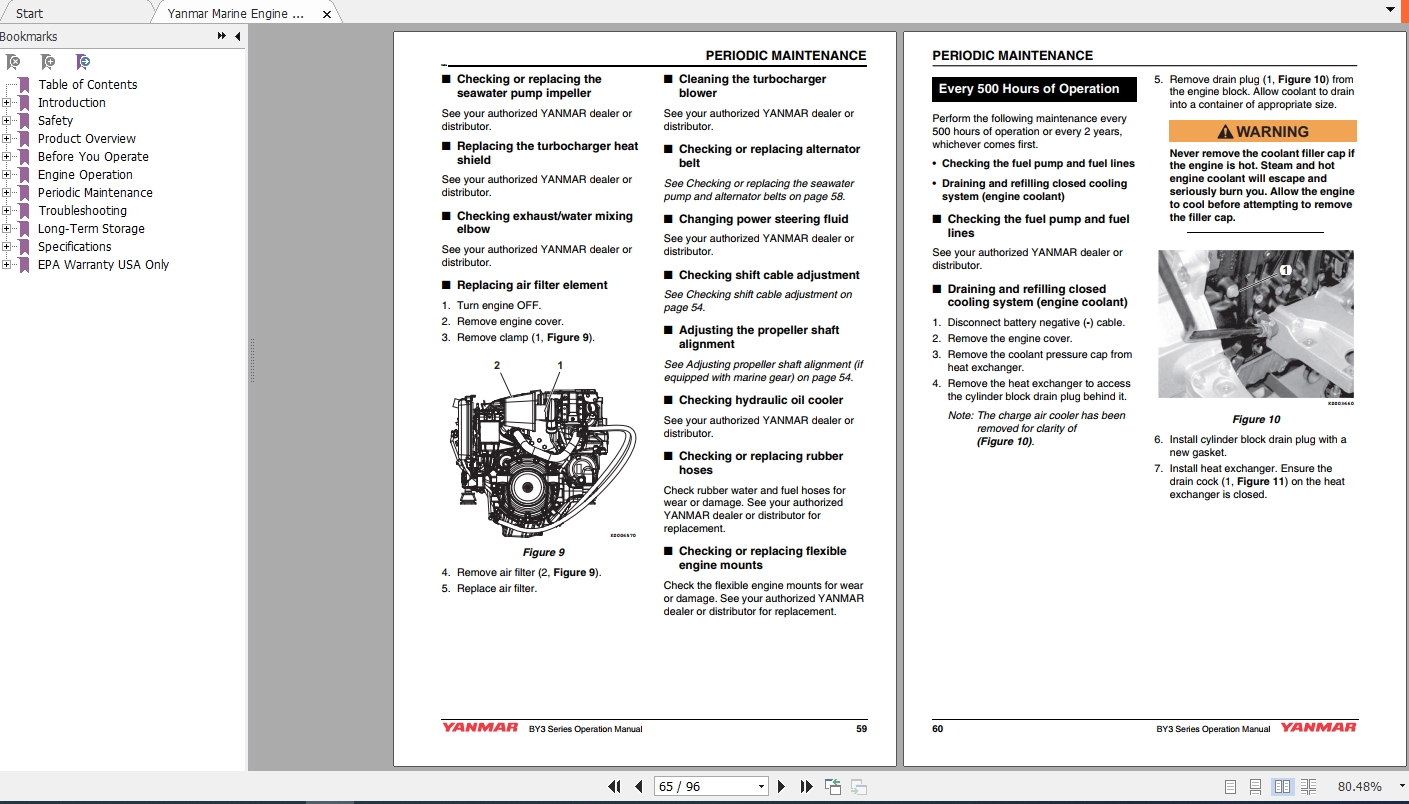 Yanmar Marine Engine 4BY3, 6BY3 Operation Manual