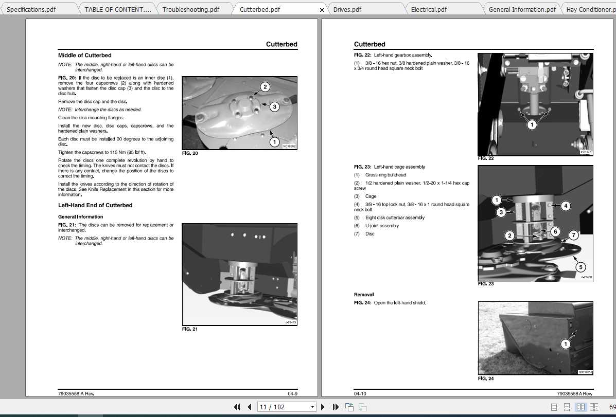 Challenger NA 9186 Rotary Disc Header Service Manual