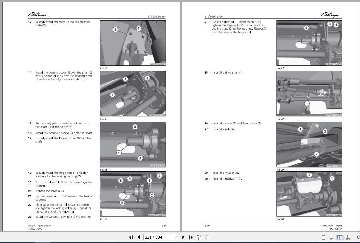 Challenger NA 9295 9296 Rotary Disc Header Service Manual
