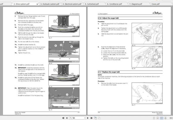 Challenger NA 9316S 9316D Rotary Disc Header Service Manual
