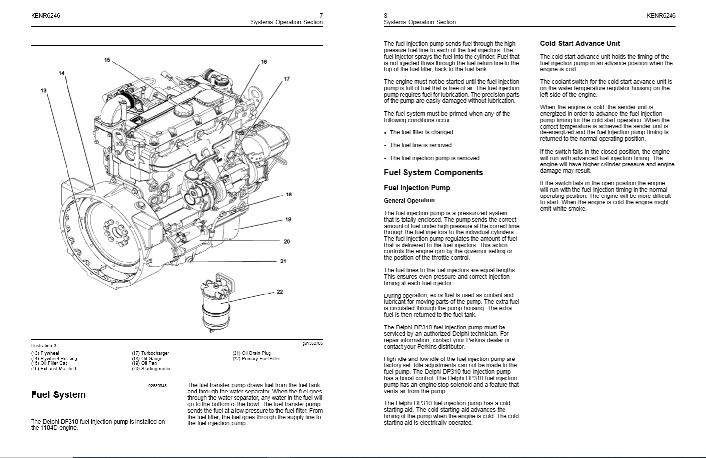 Manitou Engine 1104D Euro 3-80CV,100CV Repair Manual_647016EN