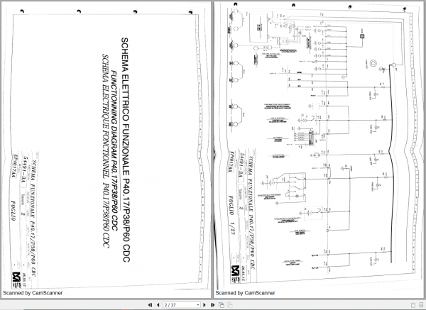 Merlo Telescopic Handler P40.17-P38-P60-CDC Wiring Diagram_EN