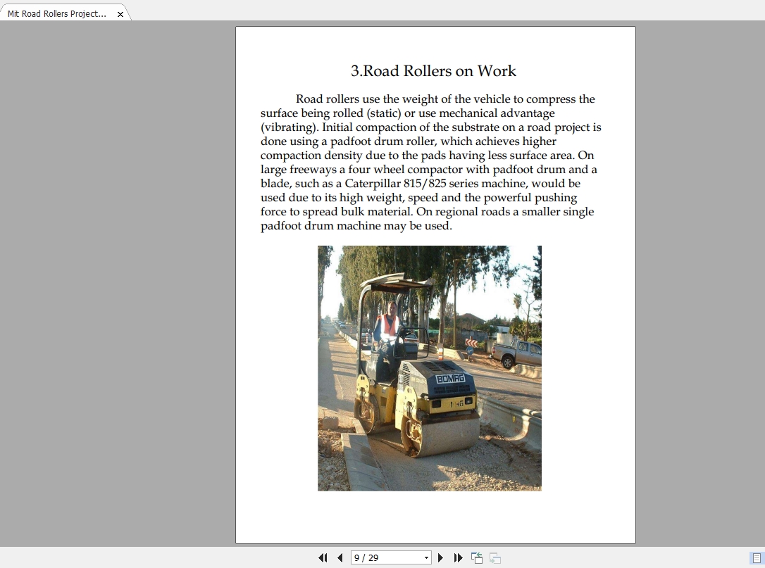 Mit Road Rollers Project Report_EN