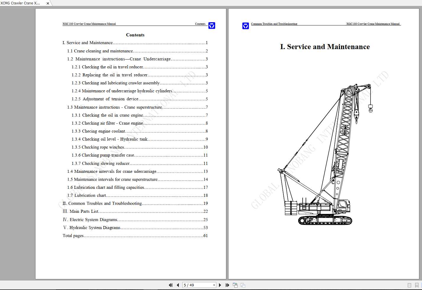 XCMG Full Collection Manuals DVD