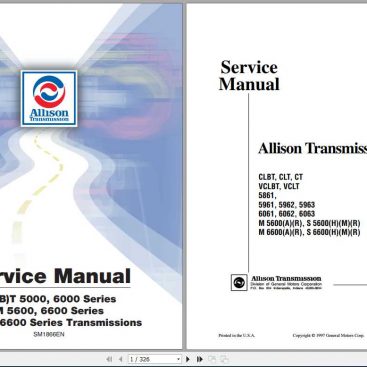 Allison Transmission 5000-6000 Series Off-Highway Parts Catalog