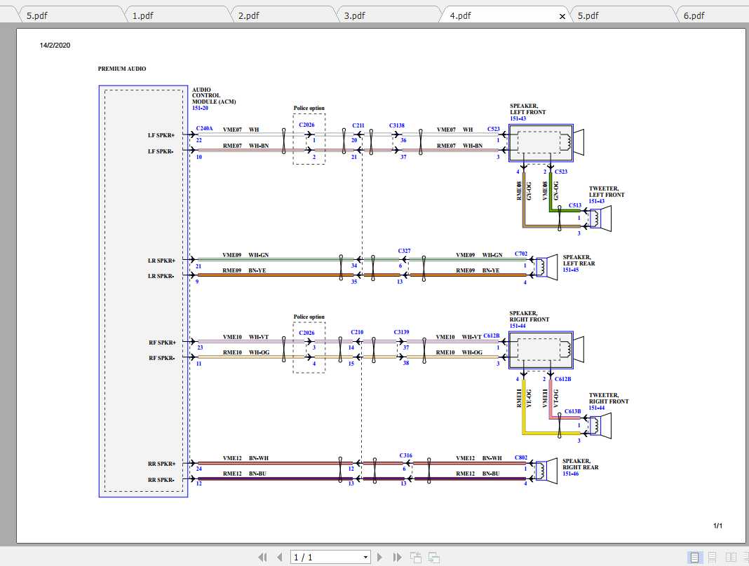 Ford Explorer 2015 Electrical Wiring Diagram