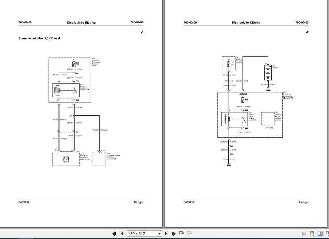 Ford Ranger 2009-2011 Electrical Wiring Diagram_ES