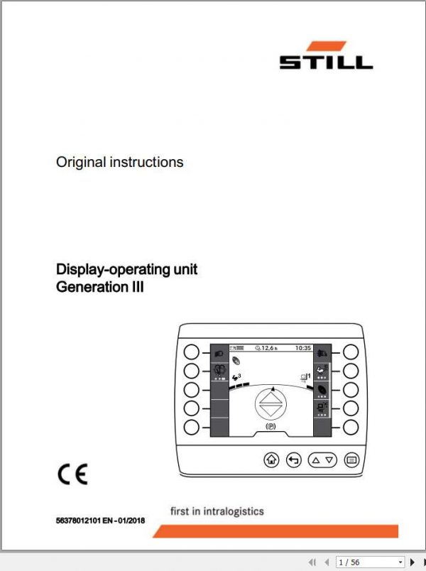Still Display Control Unit III Original Instructions