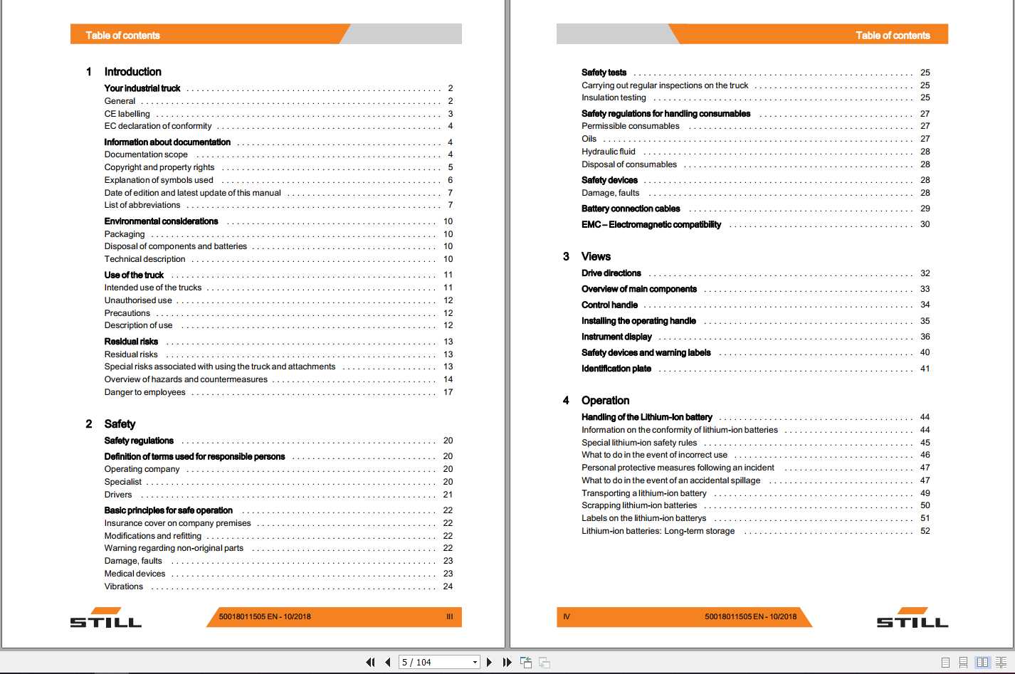 Still Electric Pallet Truck ECH 12 Original Instructions