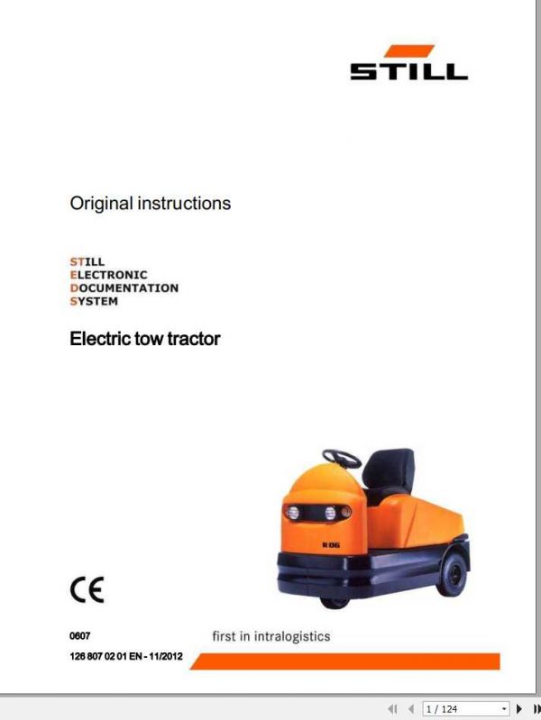 Still Electric Tow Tractor R06-06 Original Instructions
