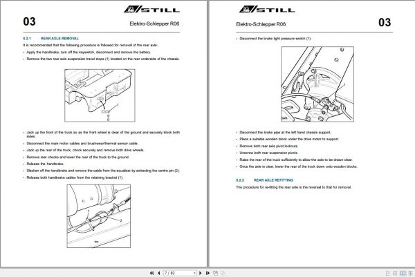 Still Electric Tractor R06-06 Workshop Manual