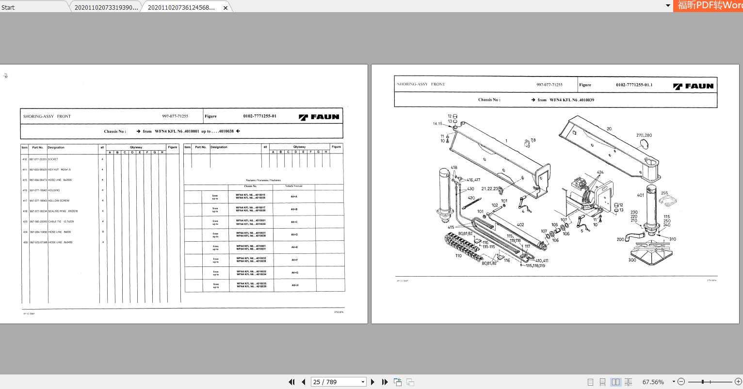 Tadano Terrain Cranes GA-1000N Parts Catalog_EN_JP