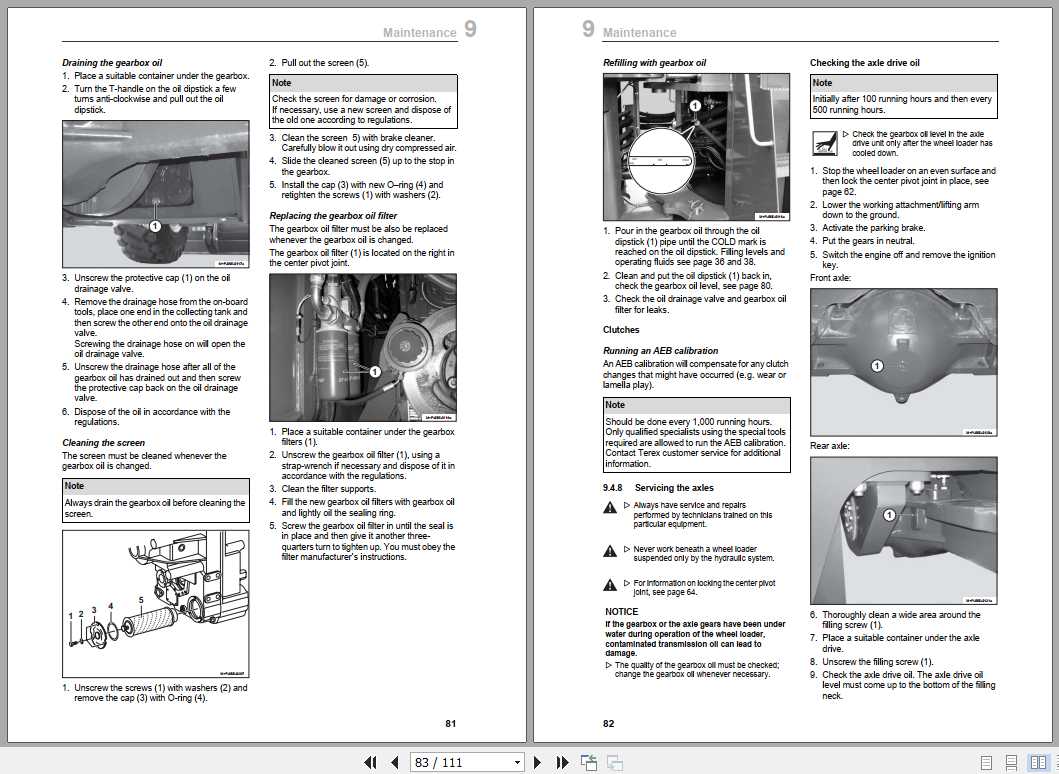 Terex Wheel Loader TL420 TL450 Operating Instruction_5780200424