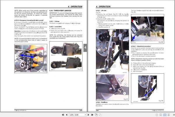 Challenger EU Tractor MT525B MT535B MT545B Tier 3 Techstar CVT Operator ...