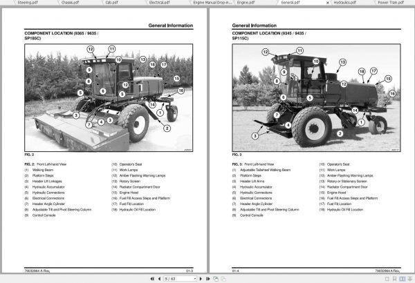 Challenger EU Windrower Tractor SP115C SP185C Service Manual_79032964A