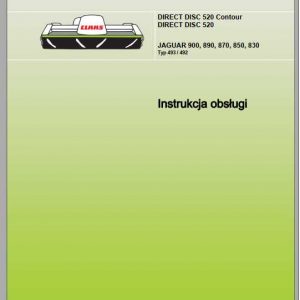 Claas Direct Disc 610 Direct Disc 520 Comfort Operator's Manual