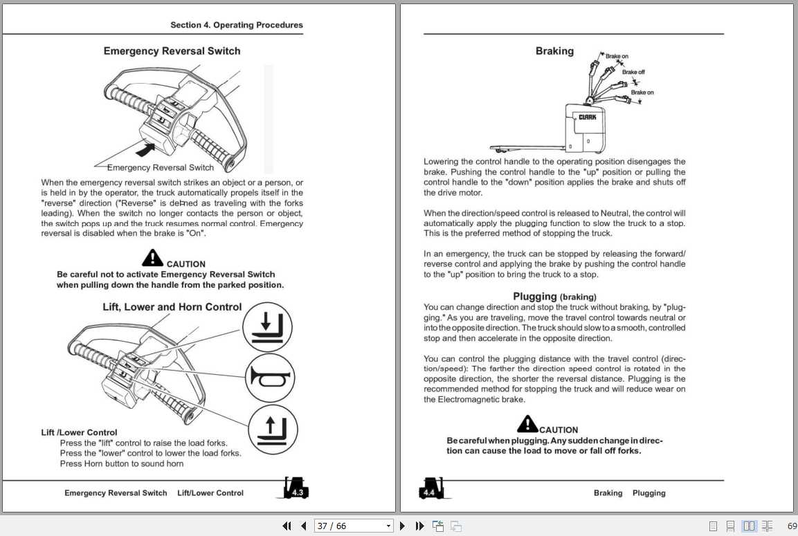 Clark Pallet Truck EWP30 OM-722 Operator's Manual_2827193