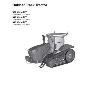 Fendt EuTractor 938 Vario MT 940 Vario MT 943 Vario MT (tier 4 Engine ...