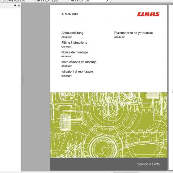 Claas Tractor ATOS 300 ATOS 200 Fitting Instruction