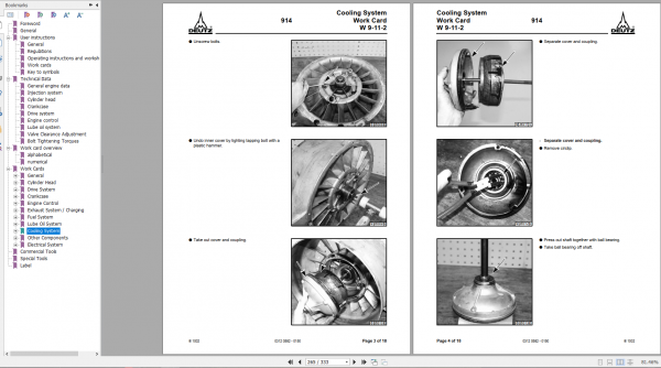 DEUTZ FAHR ENGINES 914 Workshop Manual