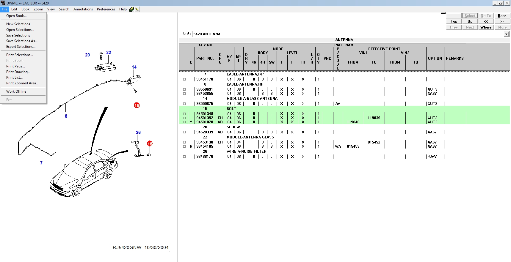 GM Daewoo EPC v1.0 2006 Spare Part Catalog Vmware