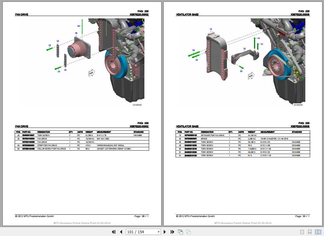 MTU Diesel Engine 10V1600 Operating Instructions