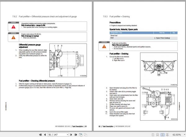 MTU Diesel Engine 12V 16V 2000 M72 Operating Instructions