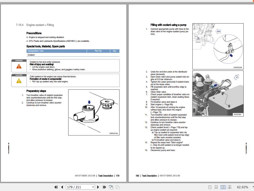 MTU Diesel Engine 12V 16V 4000 G23-G83 Operating Instructions