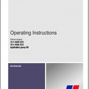 MTU Diesel Engine 12V 16V 4000 G23-G83 Technical Documentation