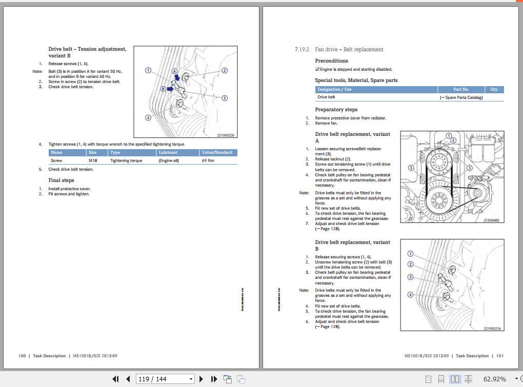 MTU Diesel Engine 16V 2000 G65 TB Operating Instructions