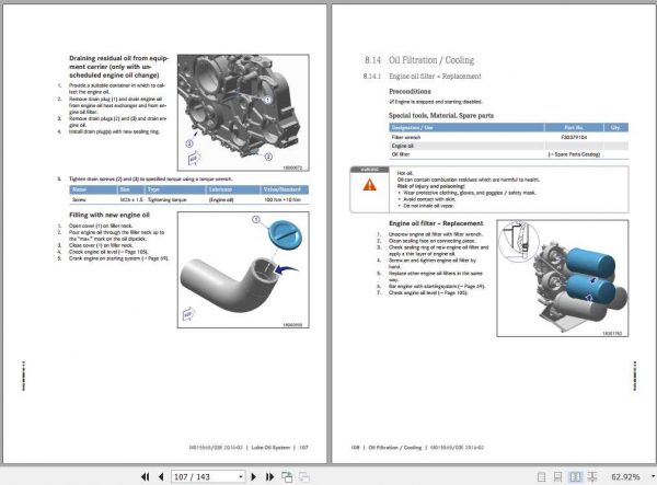 MTU Diesel Engine 20V 4000 Gx2 Operating Instructions