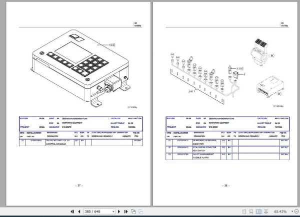 MTU Diesel Engine 8V 183 TE 52-93 Parts Catalog