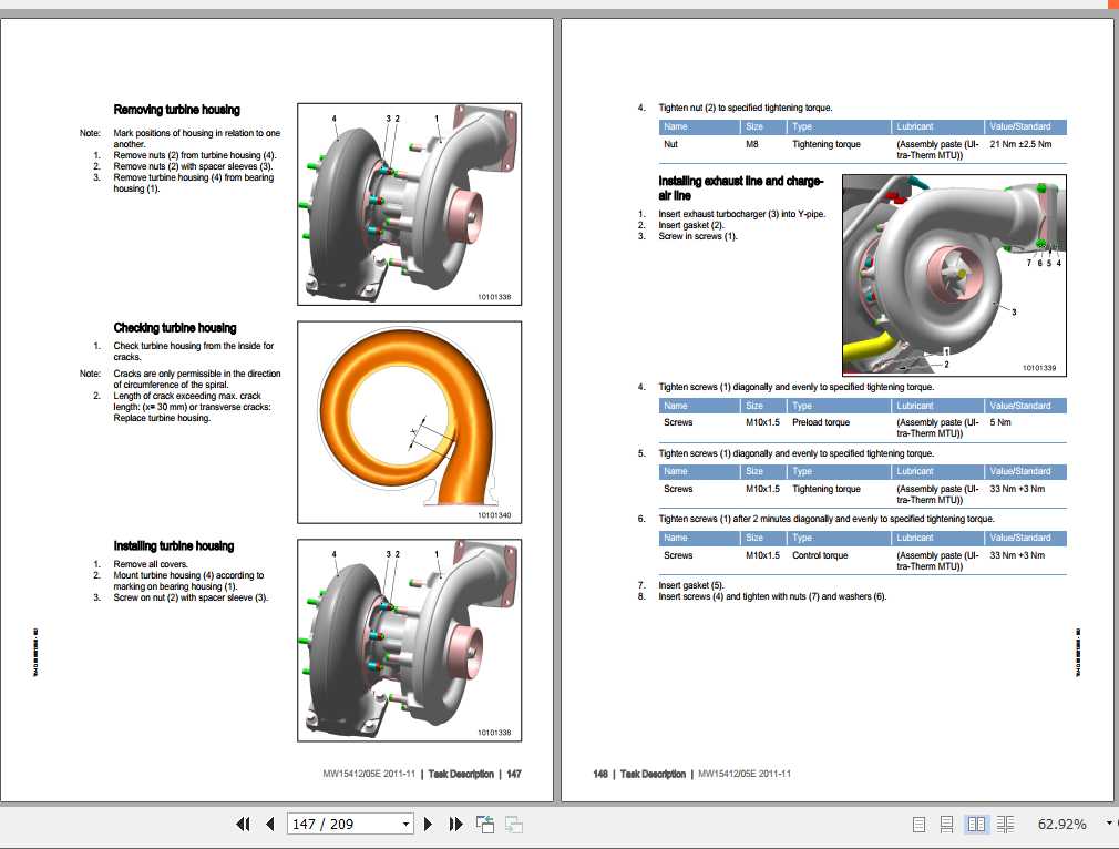 MTU Diesel Engine V4000 M70 M71 Operating Instructions