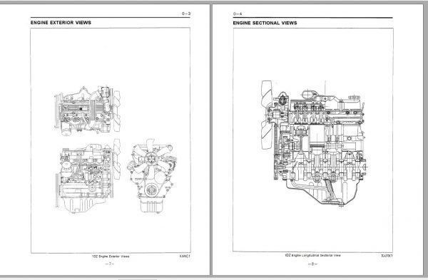 Toyota Forklift 1DZ Engine Repair Manual