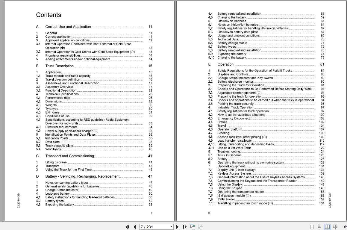 Jungheinrich Forklift ECD 320 Operating Instructions